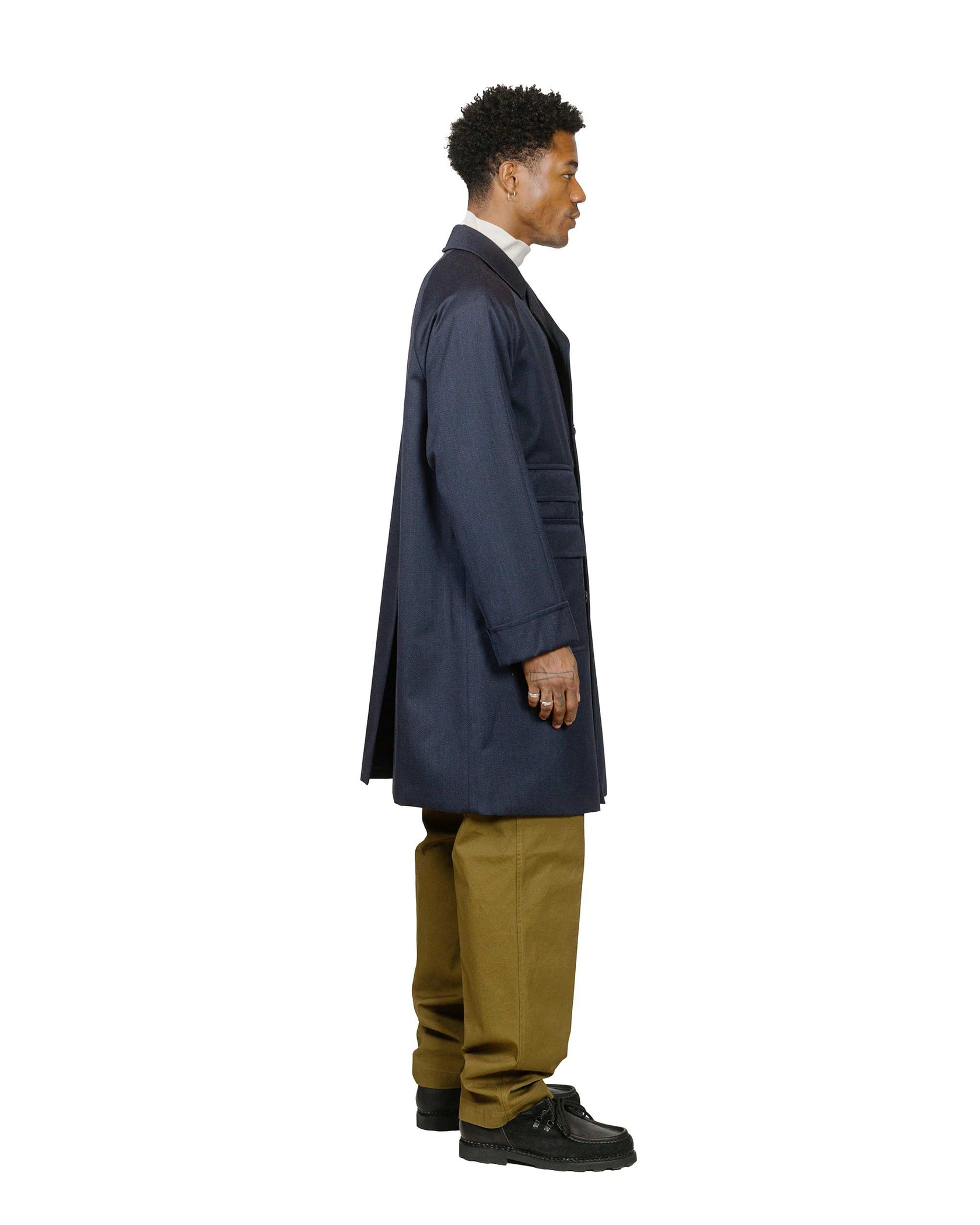 Cohérence Corb II Whiptwill Over Coat Dark Blue – lost & found