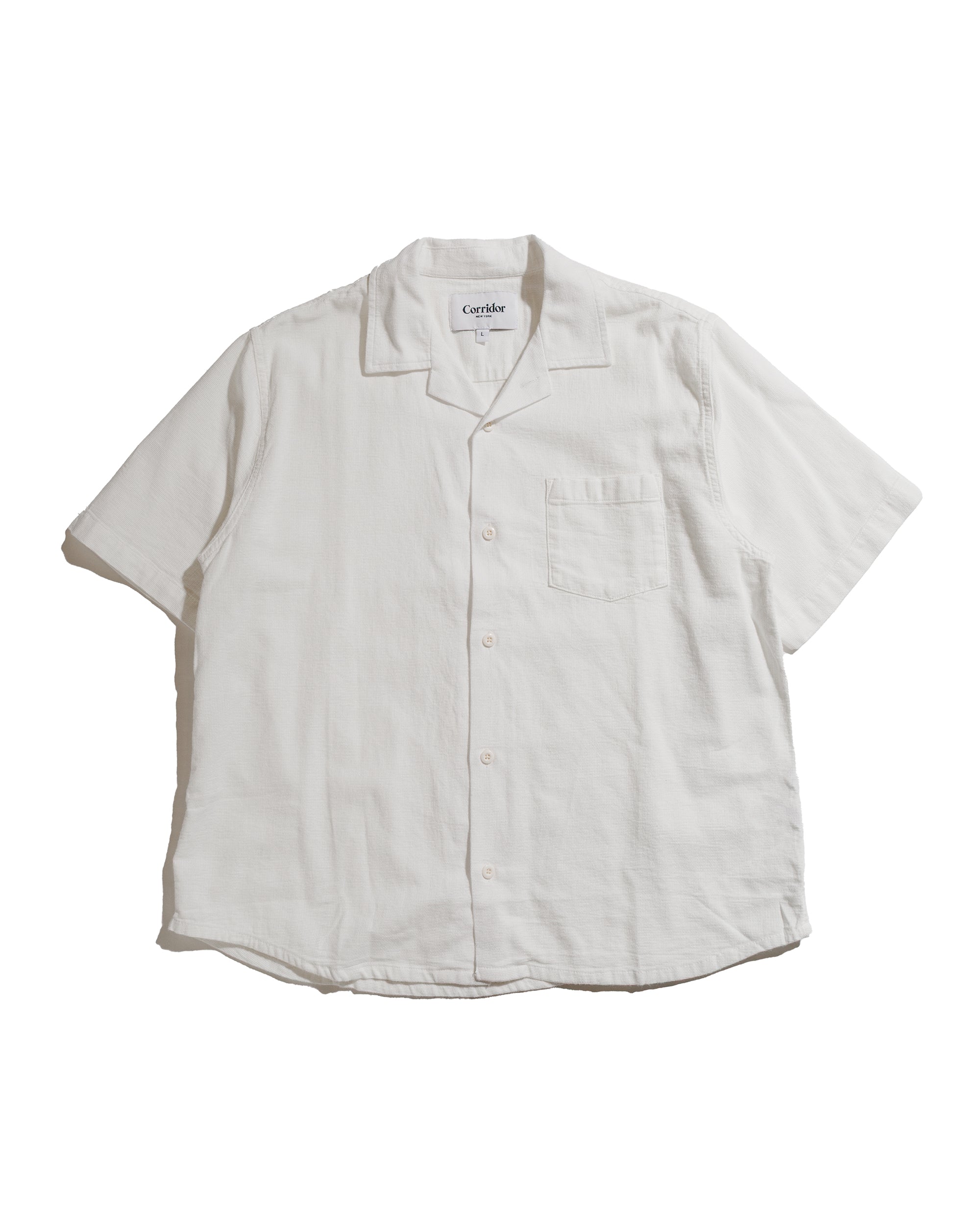 Corridor Hopsack SS White – lost & found