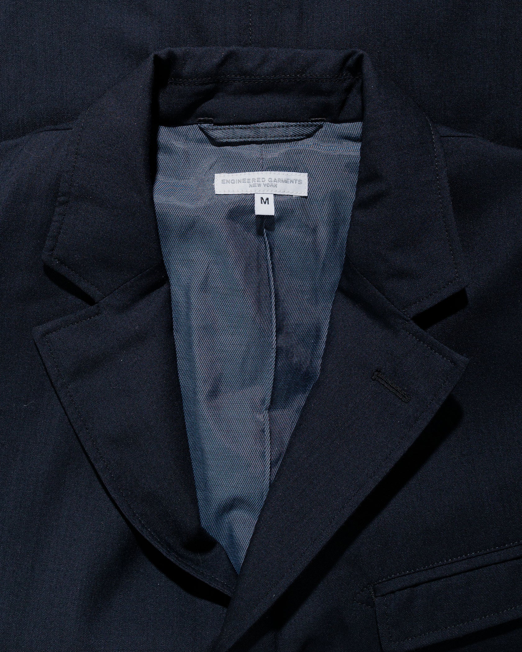Engineered Garments Andover Jacket Dark Navy Tropical Wool – lost & found