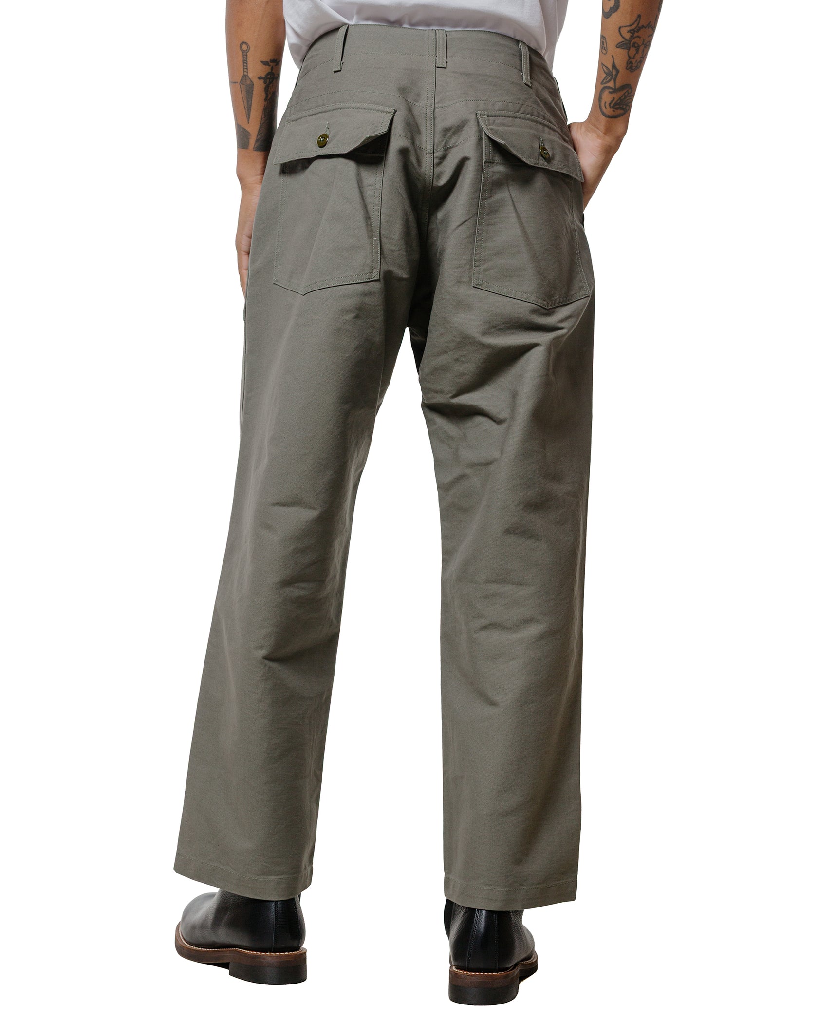 Engineered Garments Fatigue Pant Olive Cotton Double Cloth – lost & found