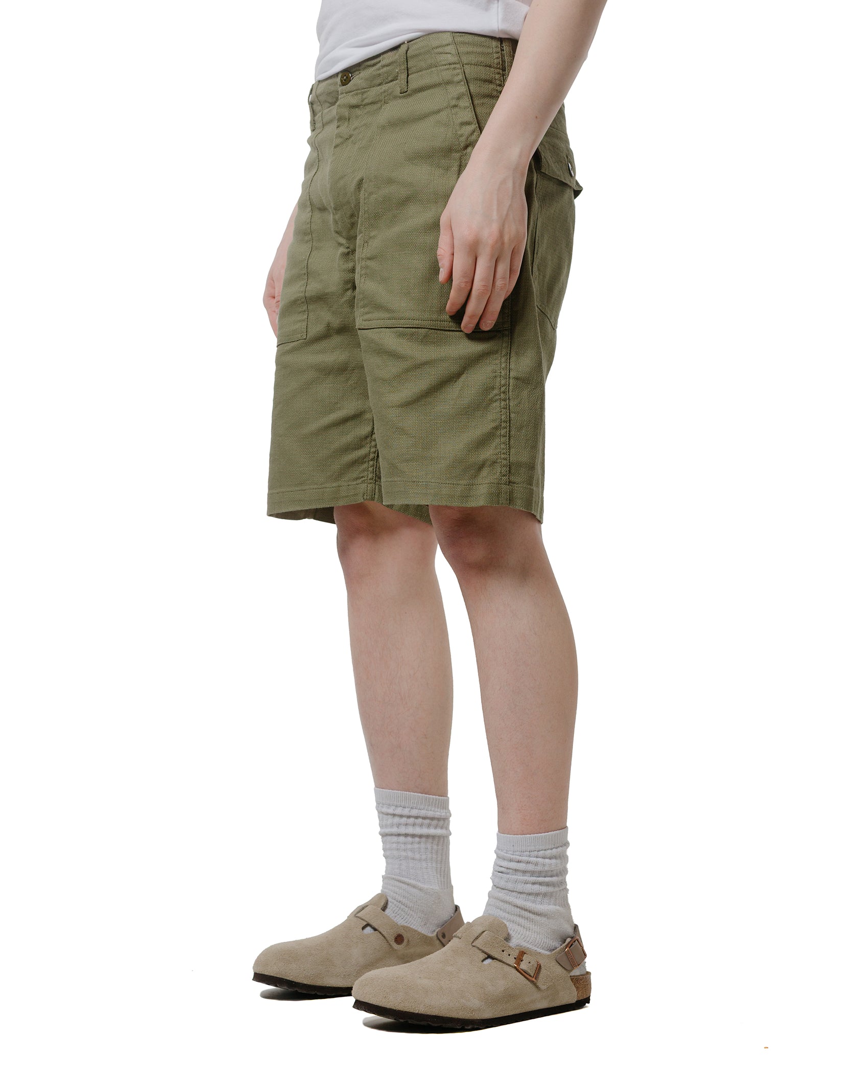 Engineered Garments Fatigue Short Olive CL Java Cloth – lost & found
