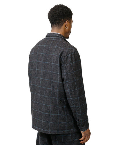 Engineered Garments Loiter Jacket Charcoal/Light Blue Wool Poly Window