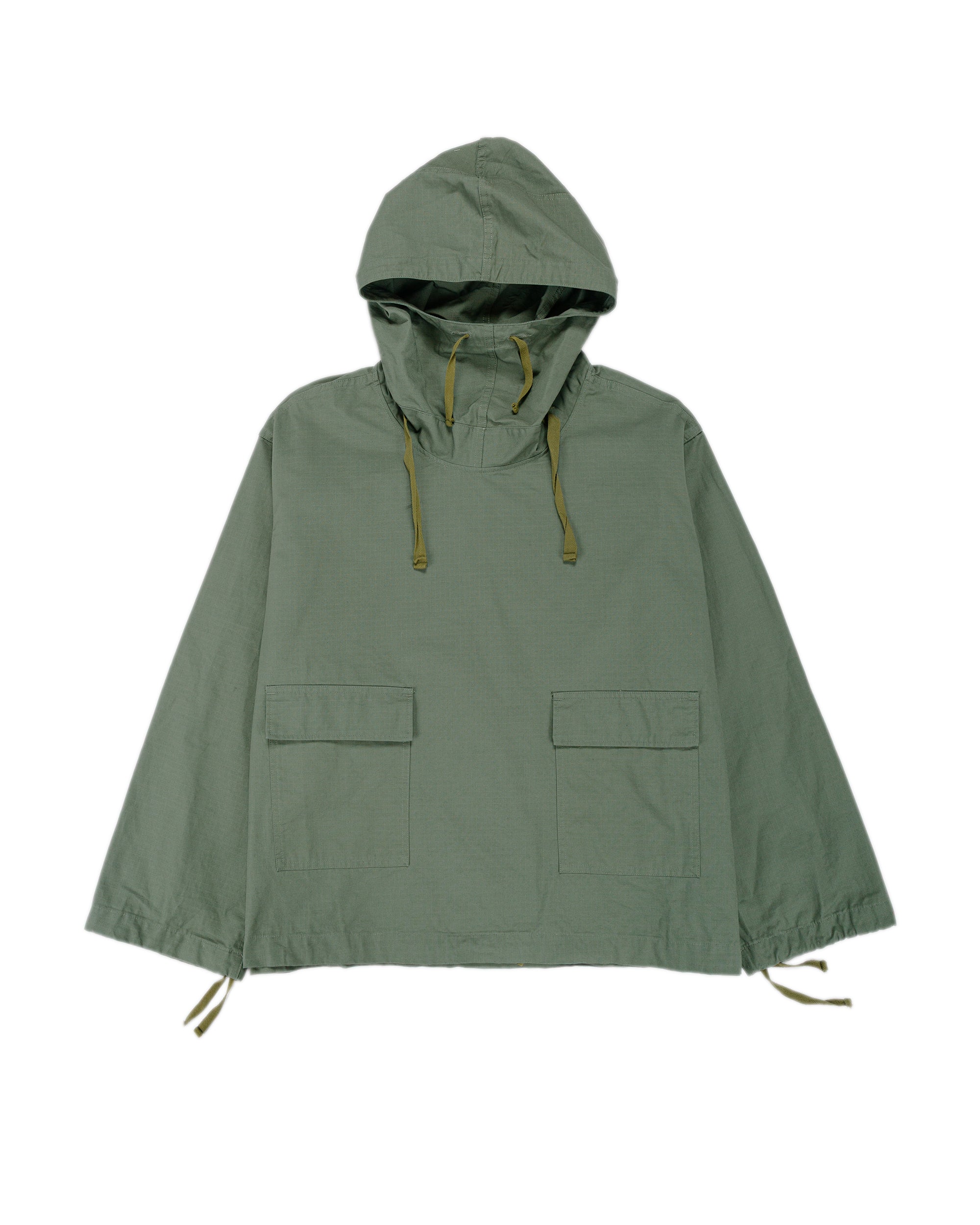 Engineered Garments Workaday Salvage Smock Olive Cotton Ripstop – lost ...