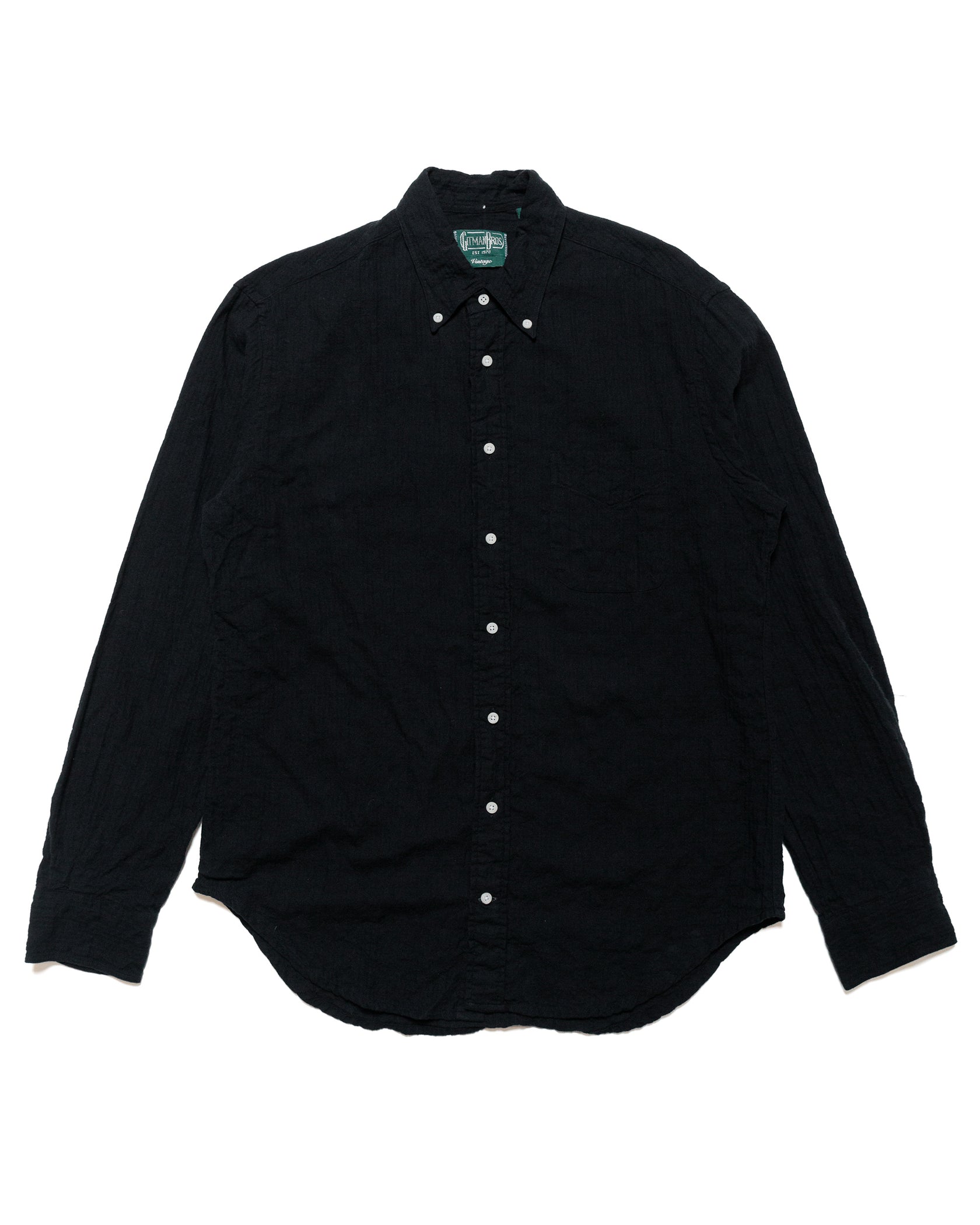 Gitman Vintage Bros. Black Overdye Oxford Long Sleeve – lost & found