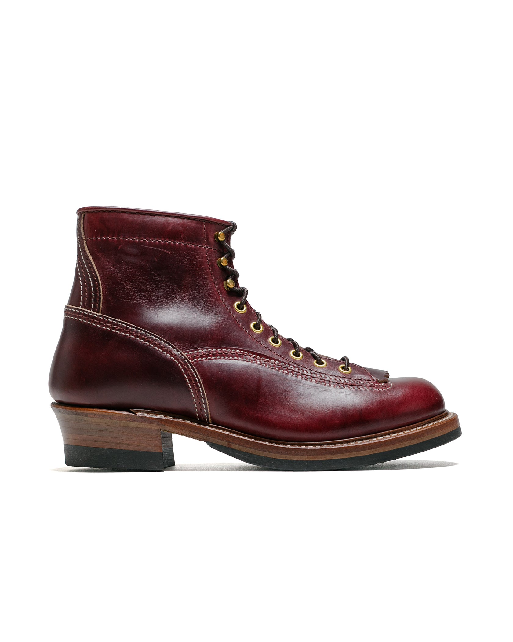 John Lofgren Bootmaker Donkey Puncher Boots Horween Leather CXL Burgun ...