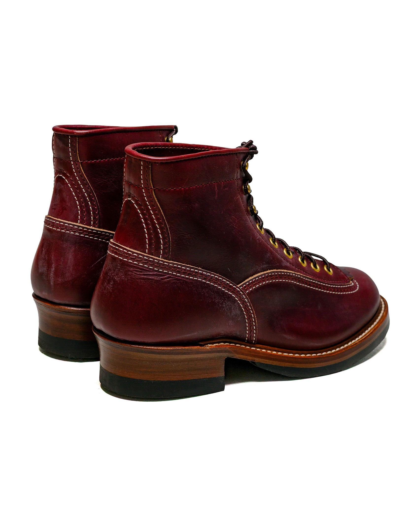 John Lofgren Bootmaker Donkey Puncher Boots Horween Leather CXL Burgun ...