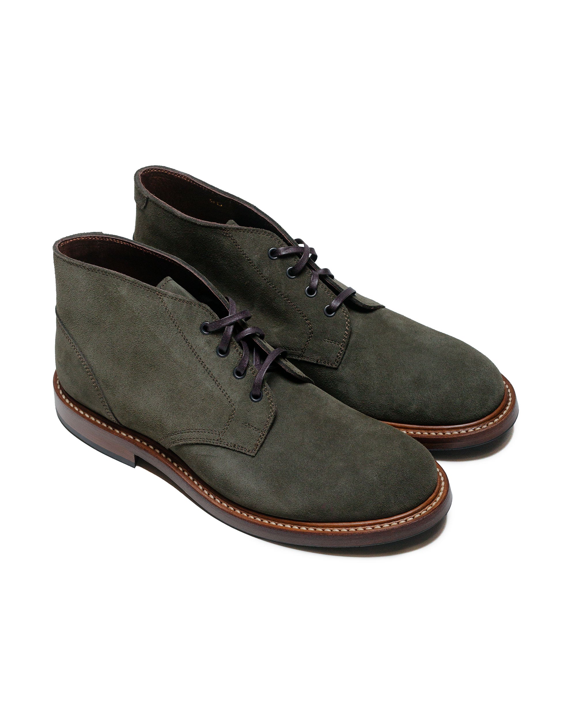 John Lofgren Bootmaker The Steadfast Chukka Boots Japanese Suede Olive ...