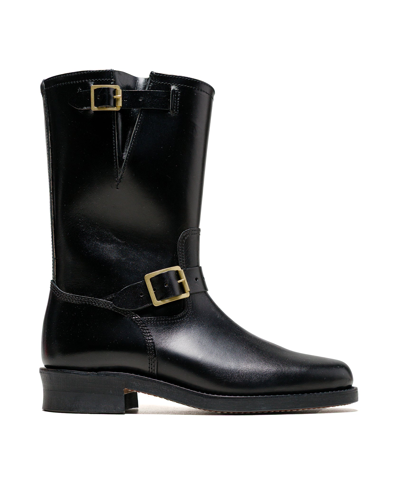 The Real McCoy's BA23101 Buco Narrow Engineer Boots / Buttock Black ...