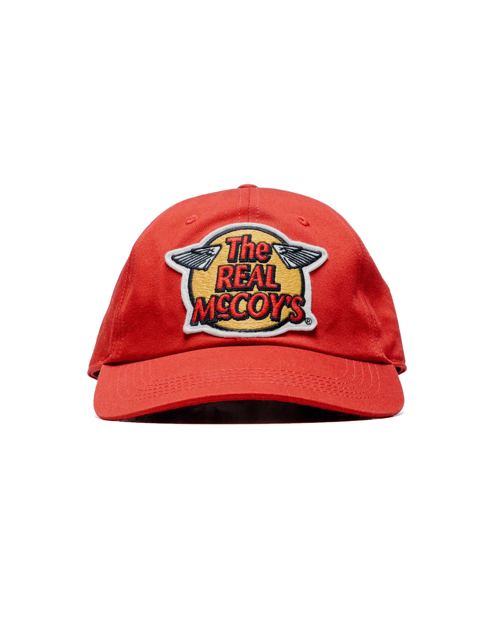 The Real McCoy's MA23001 The Real McCoy's Logo Baseball Cap Red – lost ...