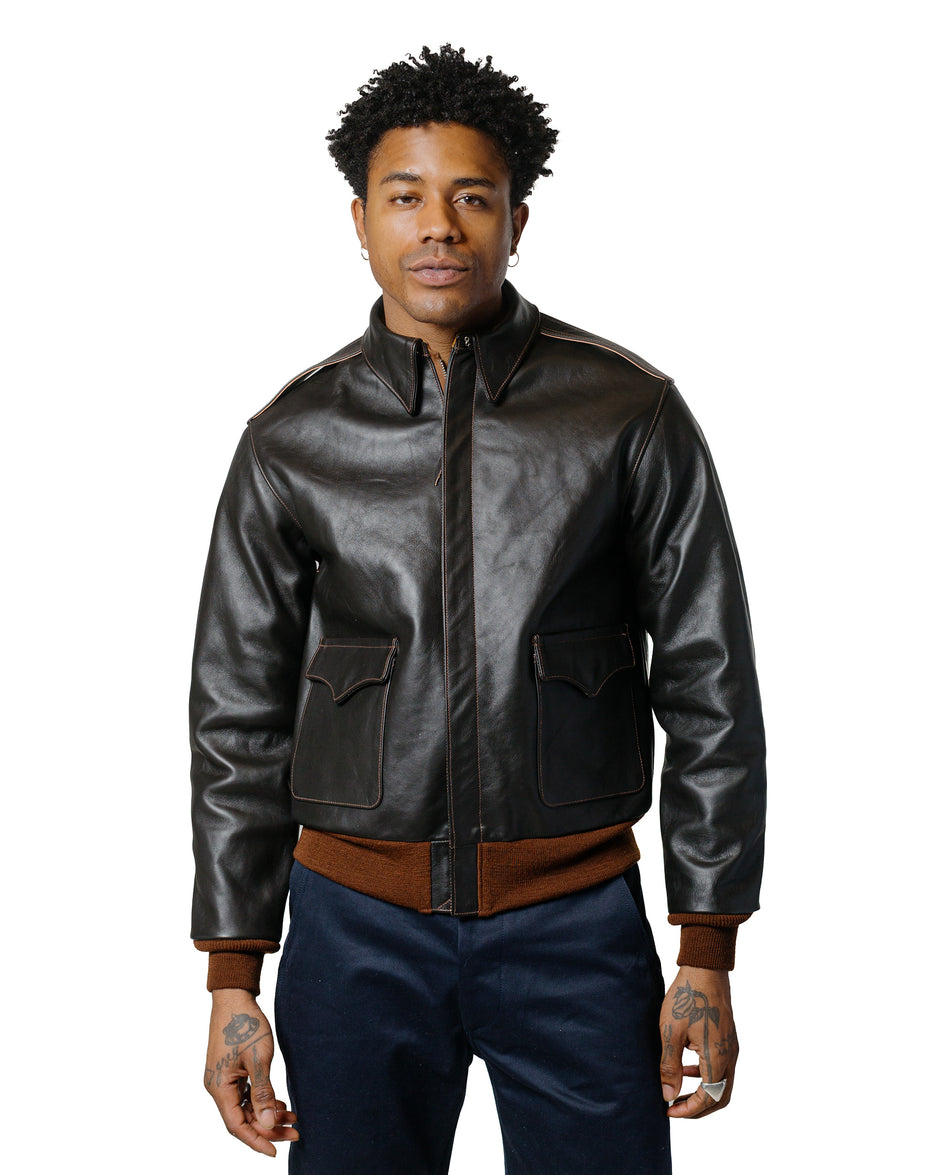 The Real McCoy's MJ23119 Deerskin Down Jacket Black – lost & found