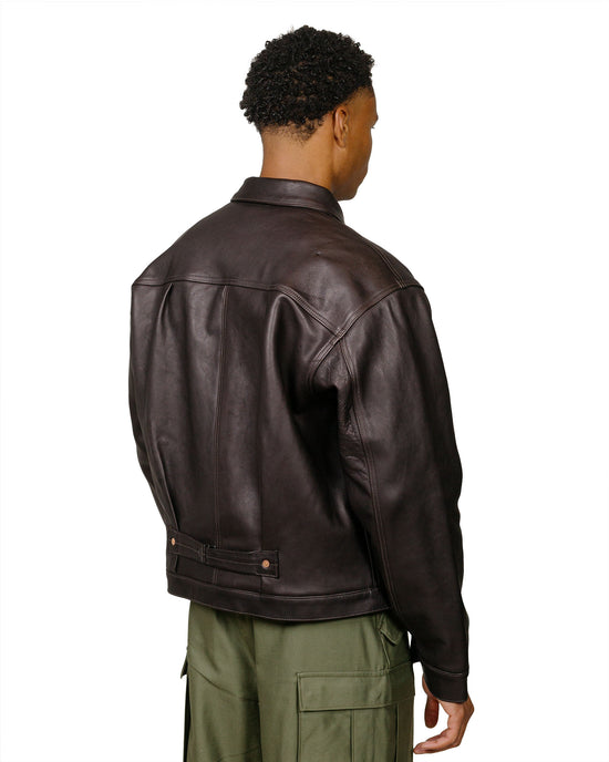 The Real McCoy's MJ23013 Type I Leather Jacket Black – lost & found