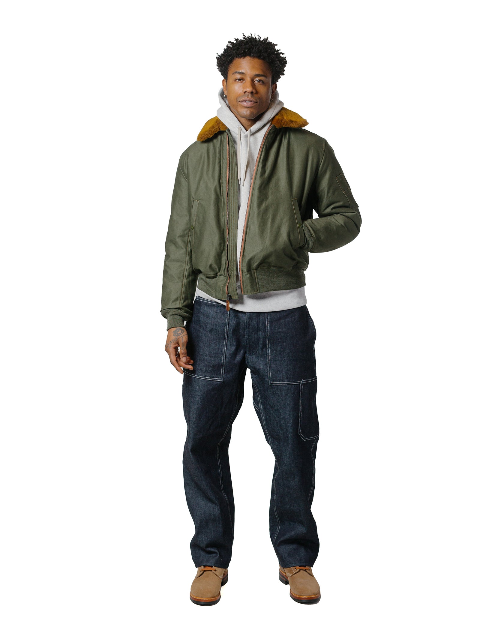 The Real McCoy's MJ23109 Type B-15 Real McCoy Mfg. Co. Olive – lost & found