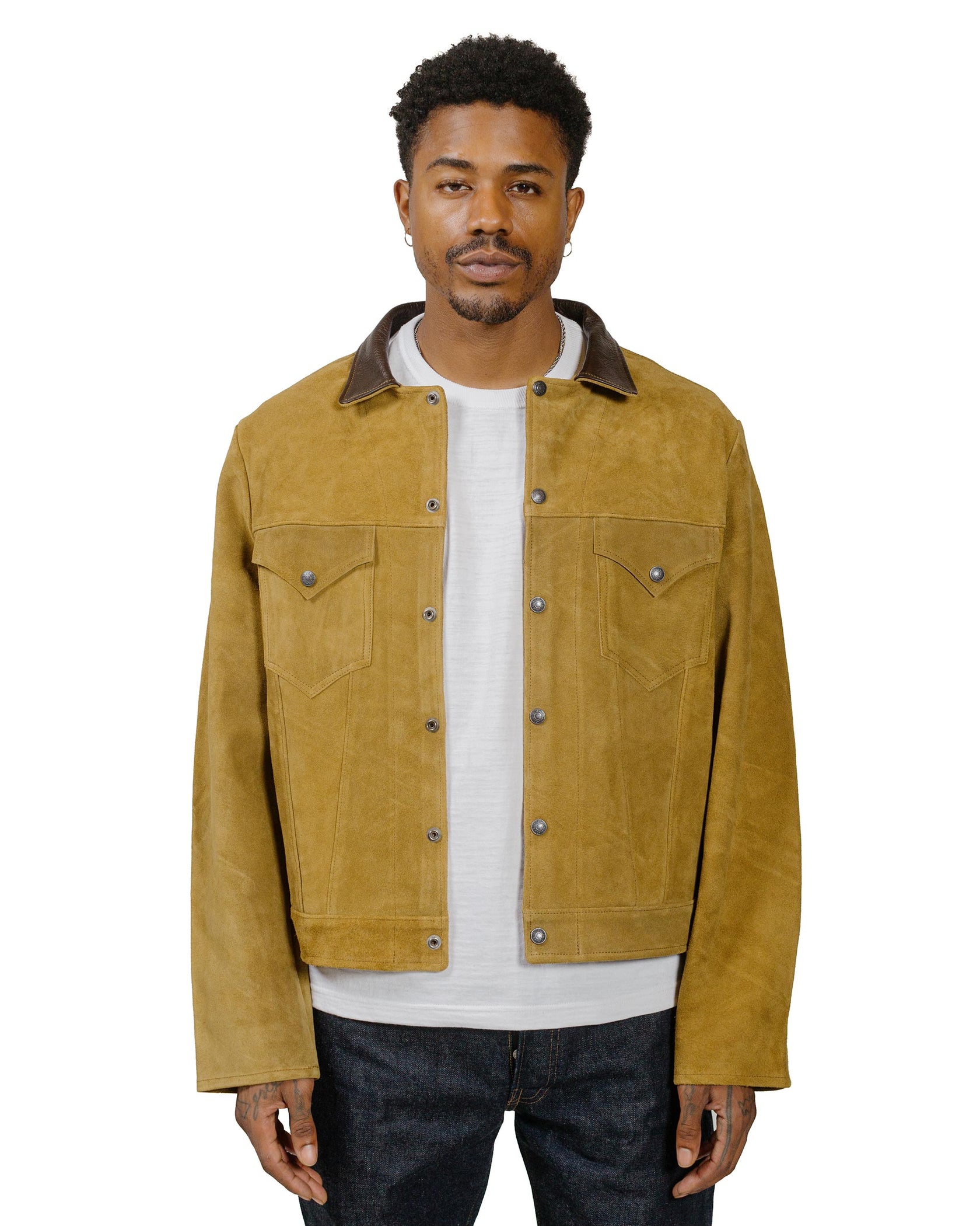 The Real McCoy's MJ24007 Rough Out Leather Western Jacket Brown – lost ...