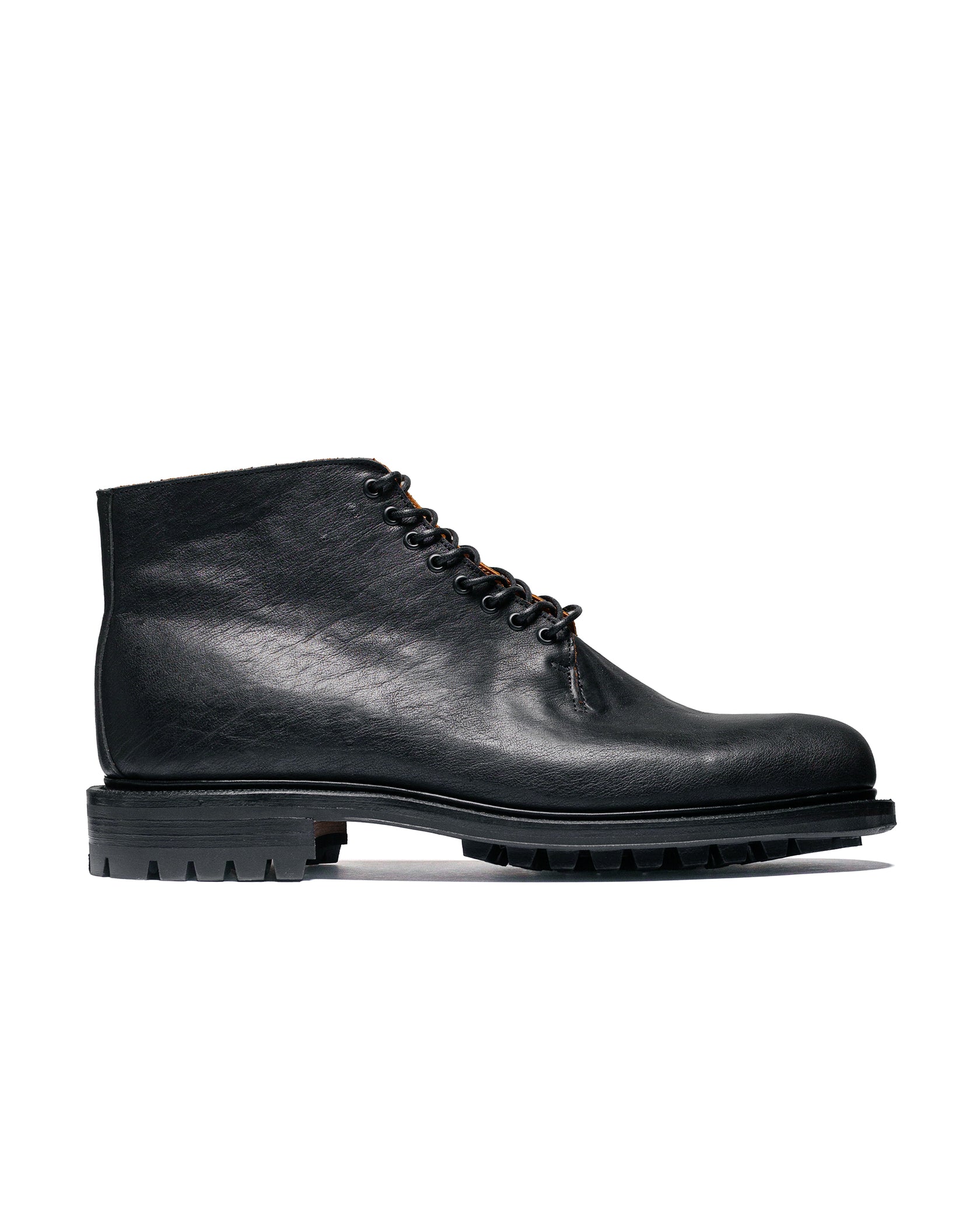 Viberg Wholecut Boot Nero Washed Kangaroo – lost & found