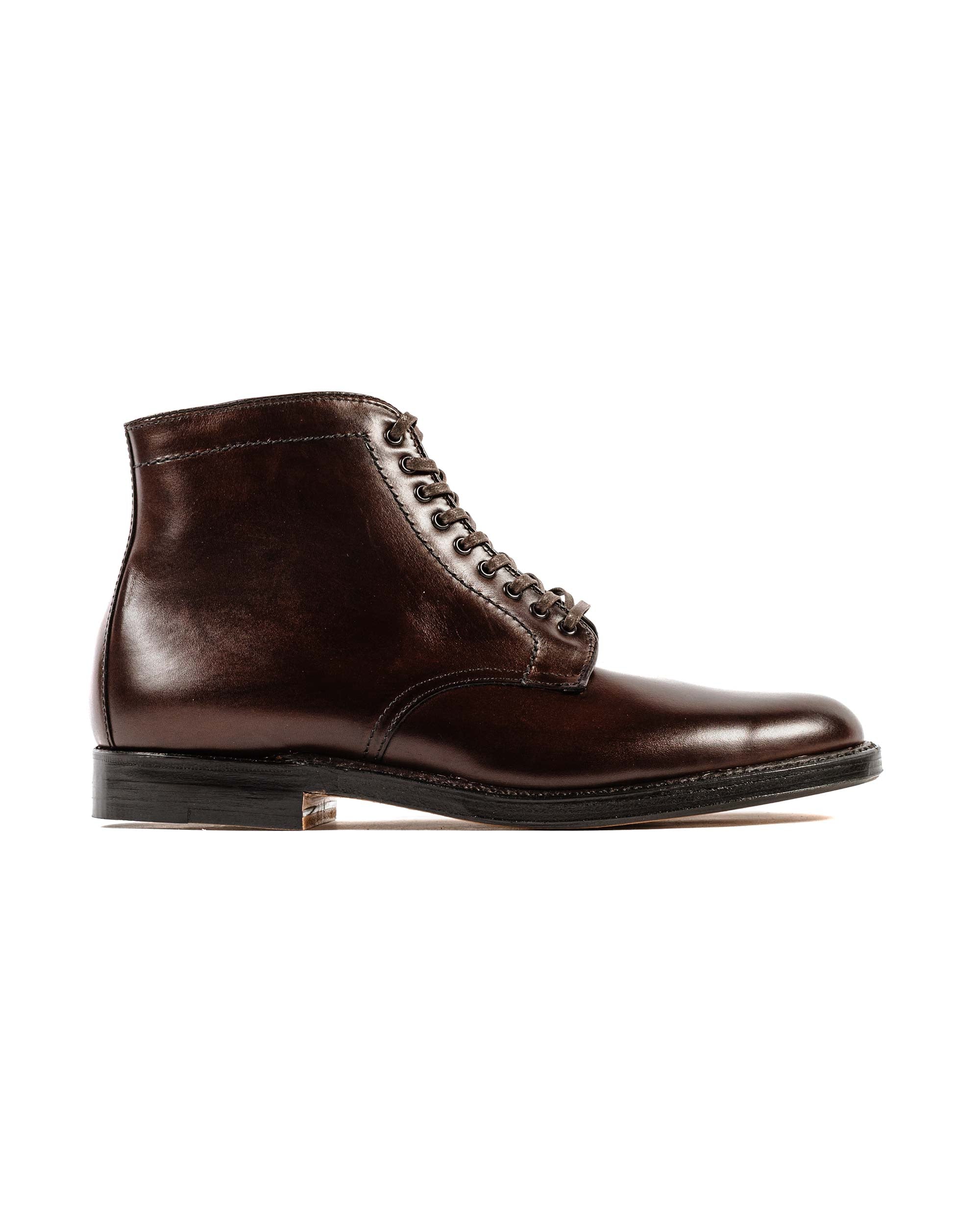 Alden Plain Toe Boot Dark Brown Calfskin G2804 – lost & found