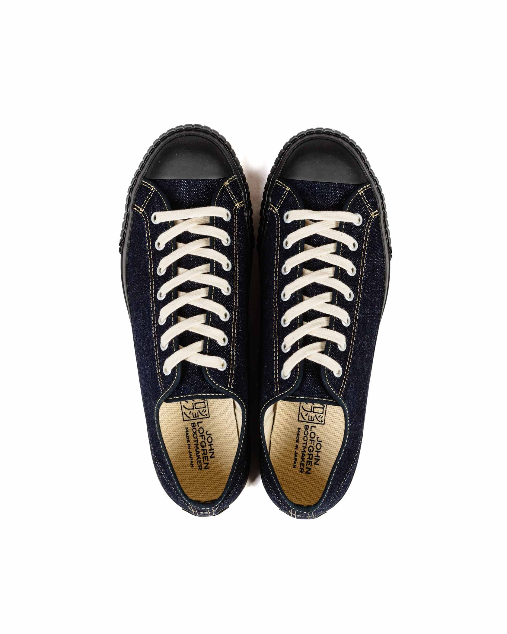 John Lofgren Bootmaker JLB Champion Sneakers Japanese Indigo Denim ...