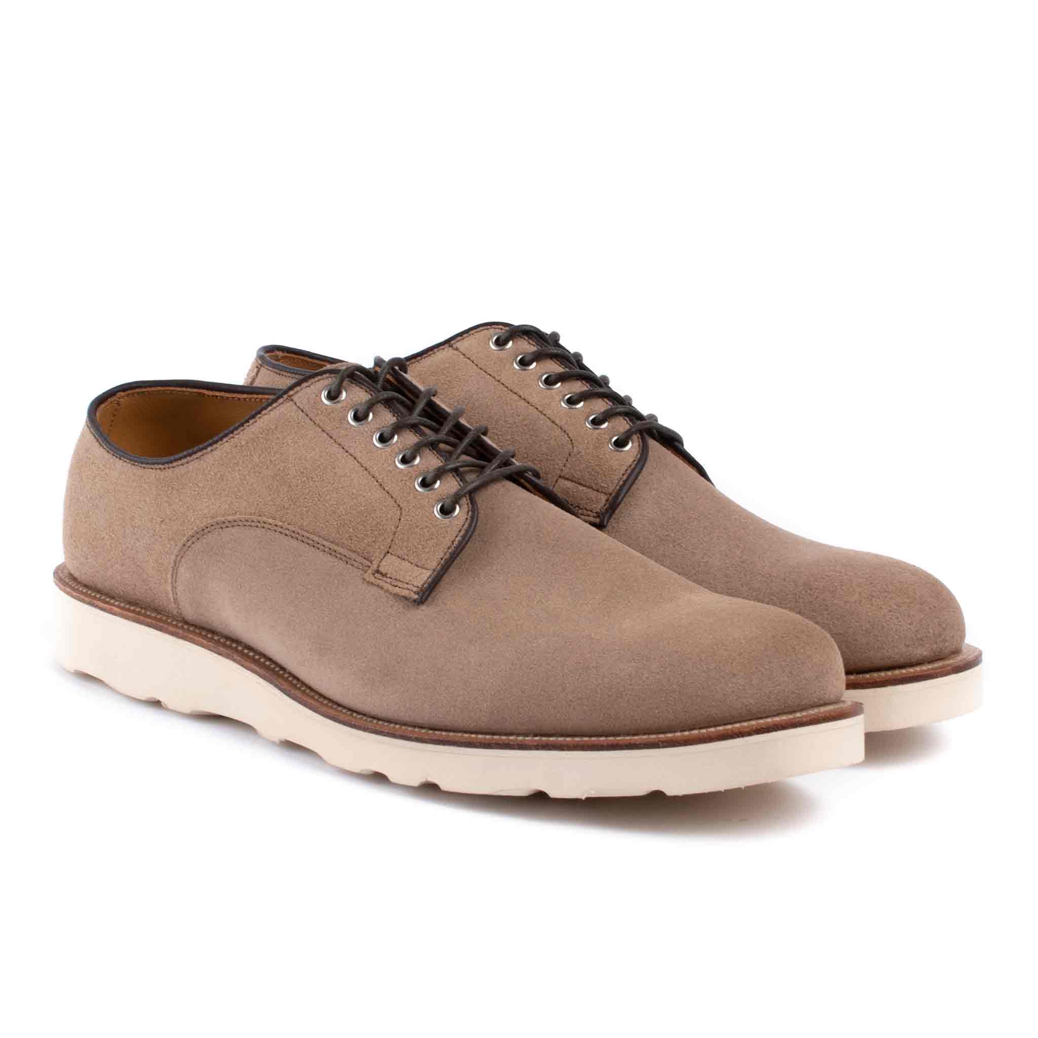 Viberg Natural Chromexcel Roughout Derby Shoe – lost & found