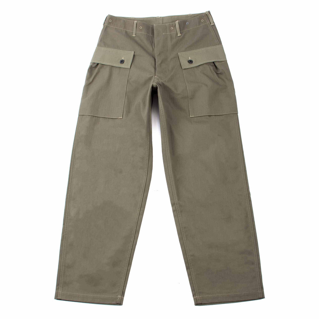 Warehouse Lot. 1097 USMC Herringbone Monkey Pants OD Green – lost & found